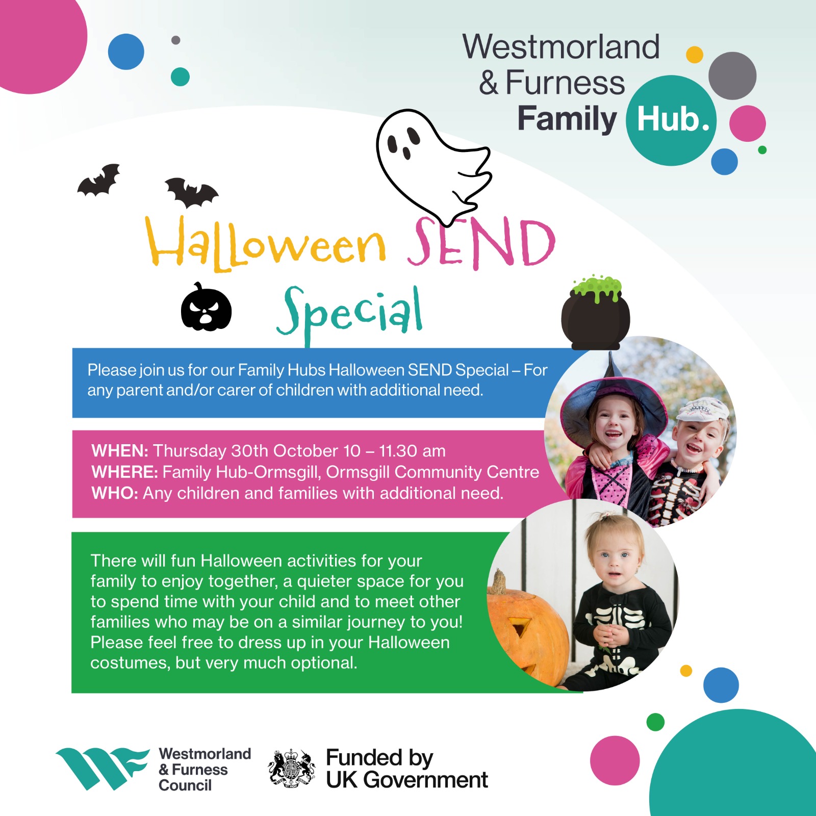 Family Hubs Halloween SEND Special at Family Hub - Ormsgill ...